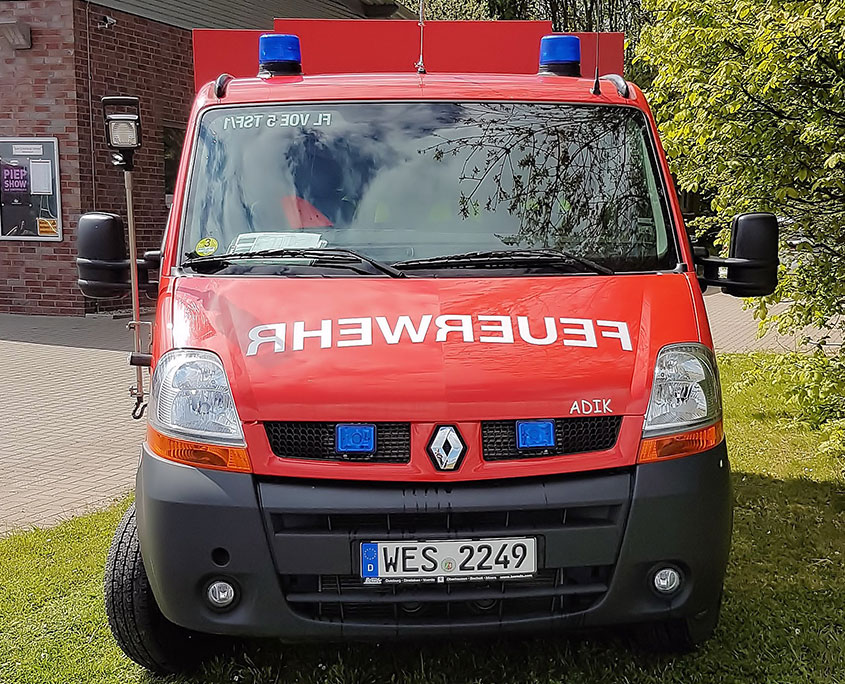 Die Einsatzfahrzeuge der Feuerwehr Voerde